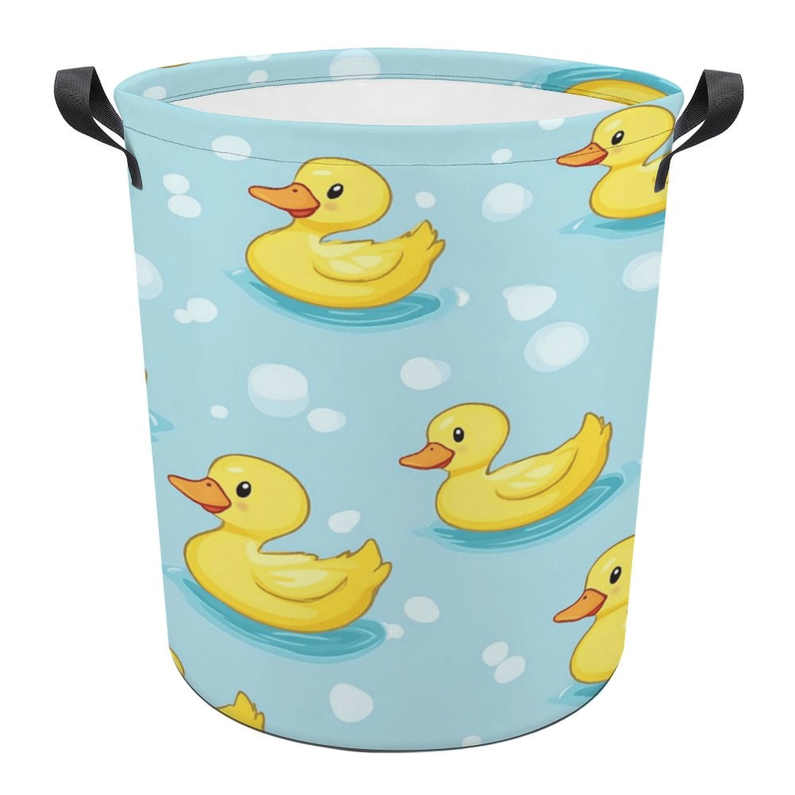 Cute Yellow Duck (43) Print Foldable Laundry Basket for Clothes Storage ...
