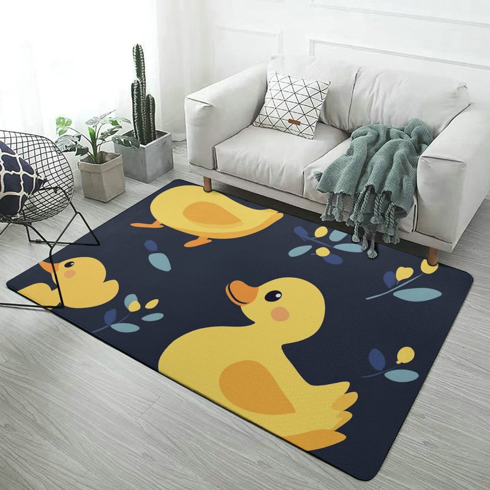 Cute Yellow Duck (54) Carpet Style Living Room Bedroom Rug Modern 3d ...
