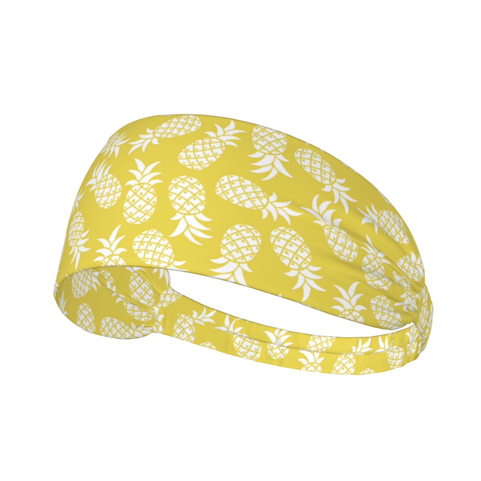 Cute Yellow Pineapple Sweat Band Sports Headbands for Men & Women ...