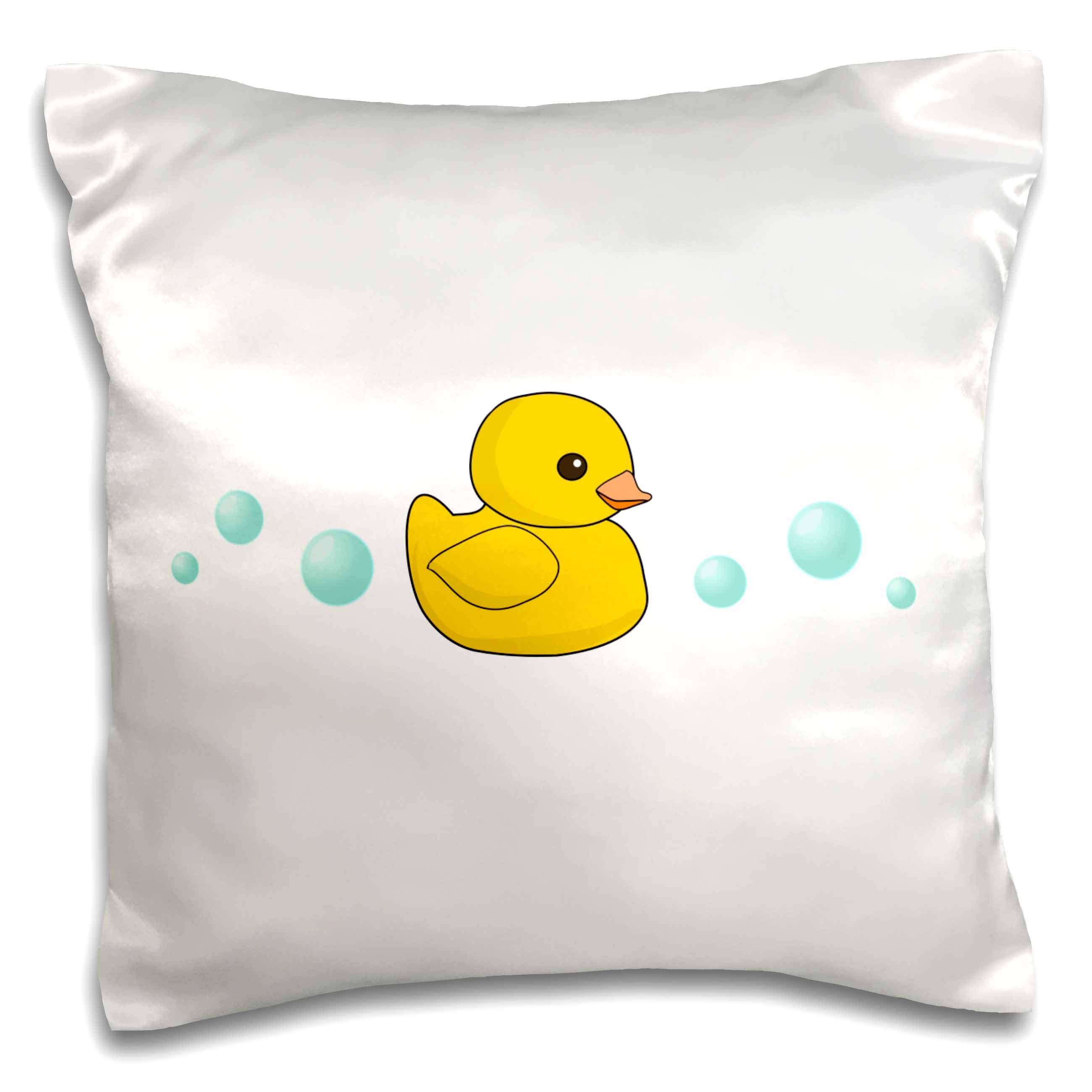 3dRose, Cute Yellow Rubber Ducky cartoon with soap bubbles - kawaii ...