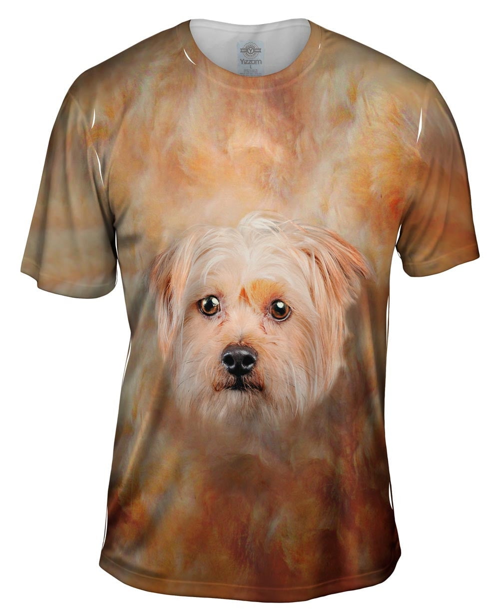 Cute Yorkie Face Mens T-Shirt All Over Print - Walmart.com