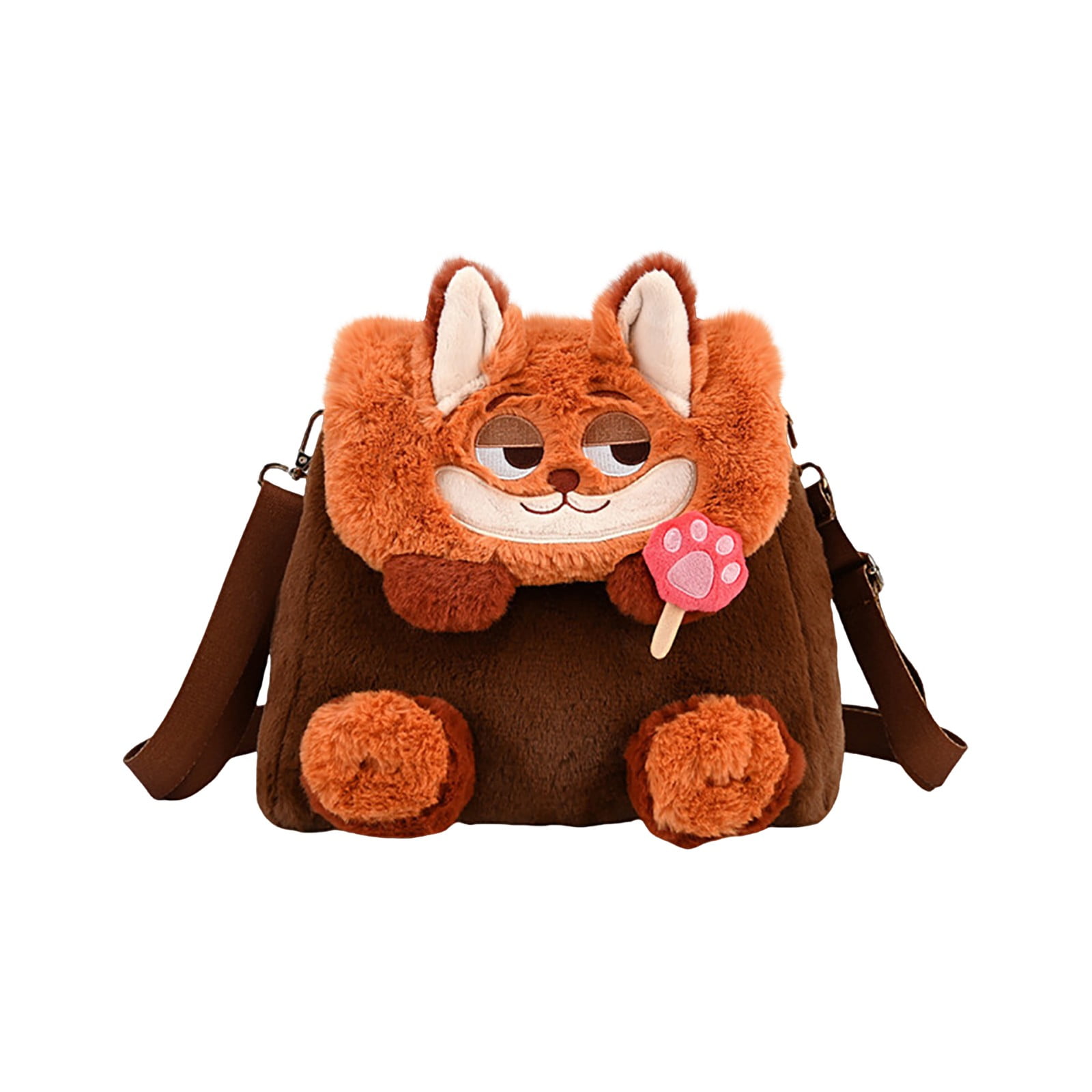 Cute Zootopia Cartoon Nick & Judy Animal Bunny Fox Shoulder Bag ...