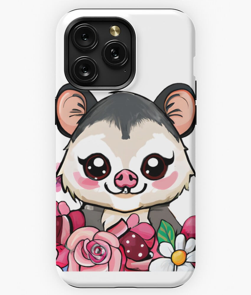 Cute and Floral Kawaii Possum M3468 Phone Case for iPhone 17 16 15 14 ...