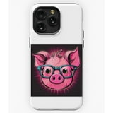 Cute and Sassy Funny Pig Face Animal Art Phone Case for iPhone 11 12 13 ...