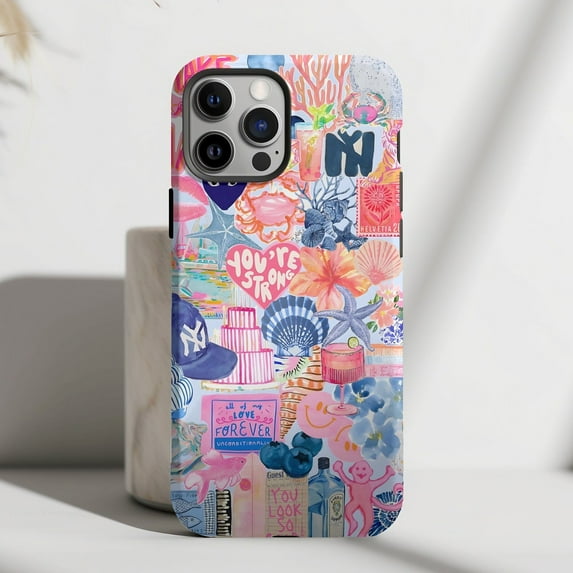 Cute and Trendy Classy Coquette Collage Themed Phone Case with iPhone ...