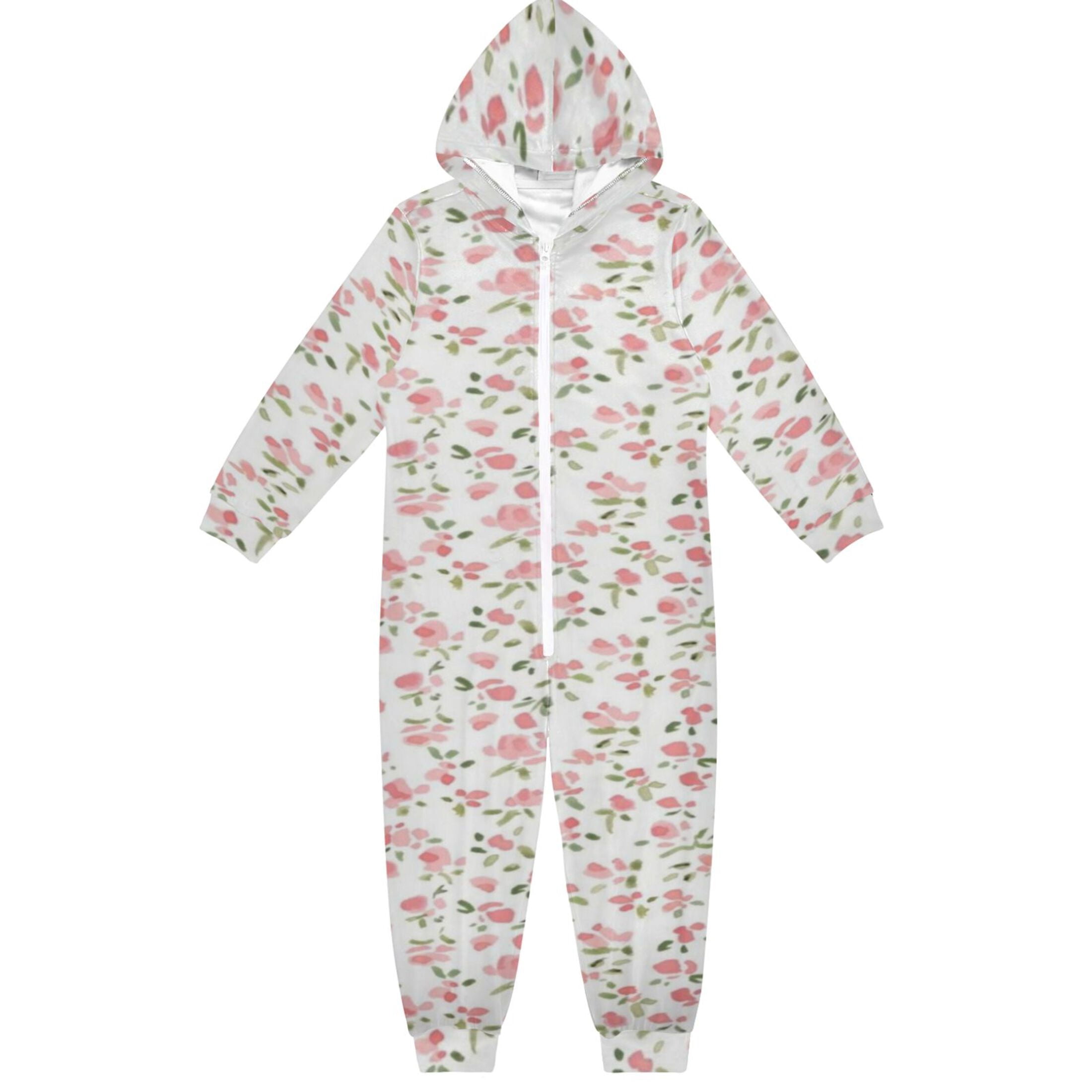 Cute and fun big kids exclusive one-piece pajamas, breathable fabric is ...