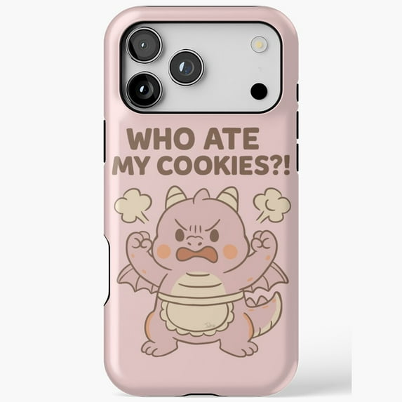 Cute angry dragon little fantasy creature art iPhone Case 17 11 12 13 ...