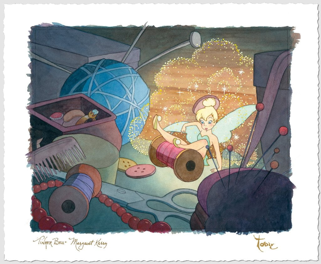 Cute as a Button by Toby Bluth with Tinkerbell from Peter Pan - Walmart ...
