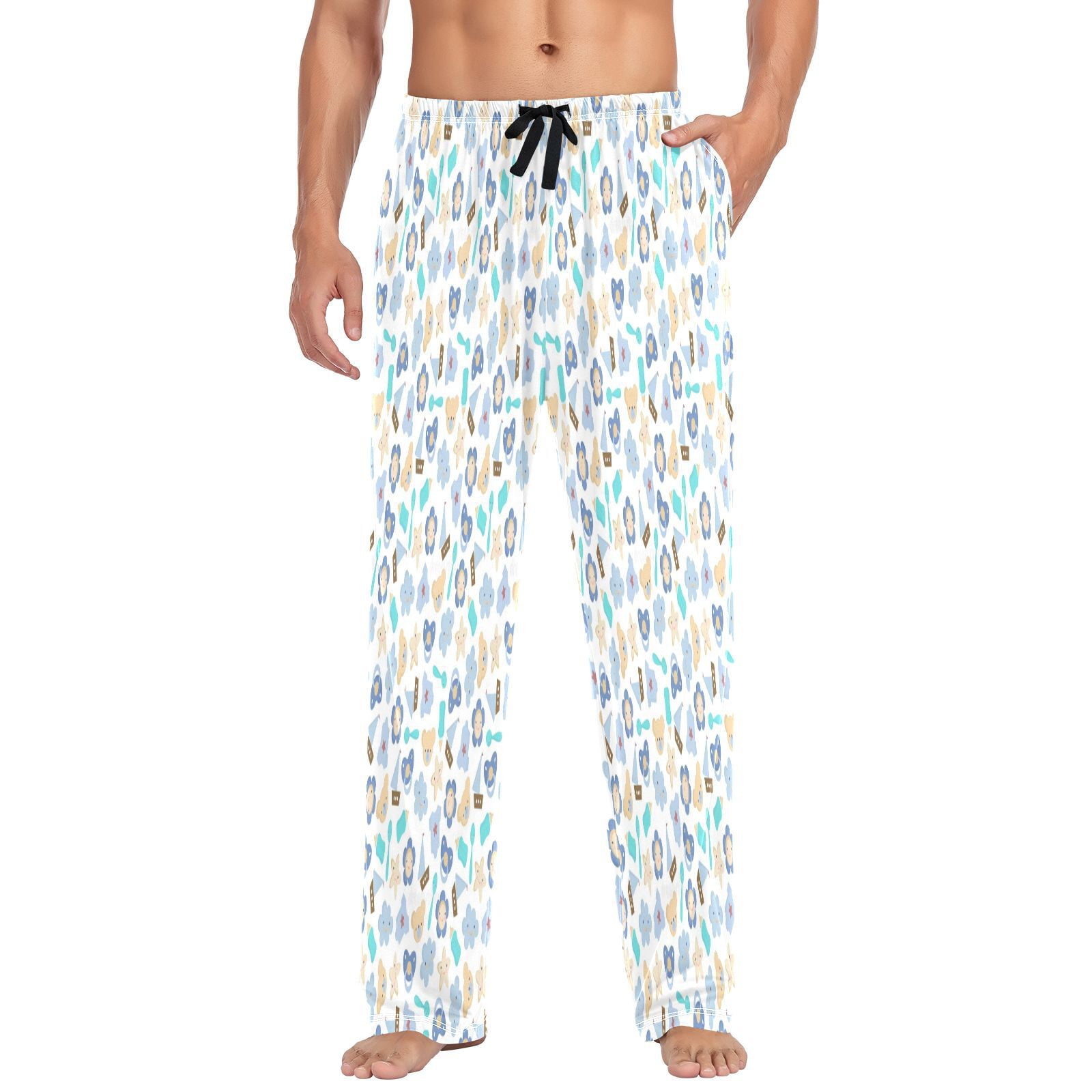 Cute baby boy seamless pattern Pajama Pants for Men, Men's Separate ...