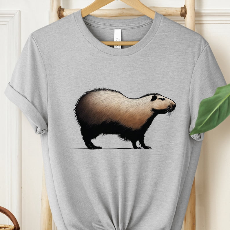 Cute capybara Shirt, Capybara Vintage T-shirt, Sea capybara Shirt ...