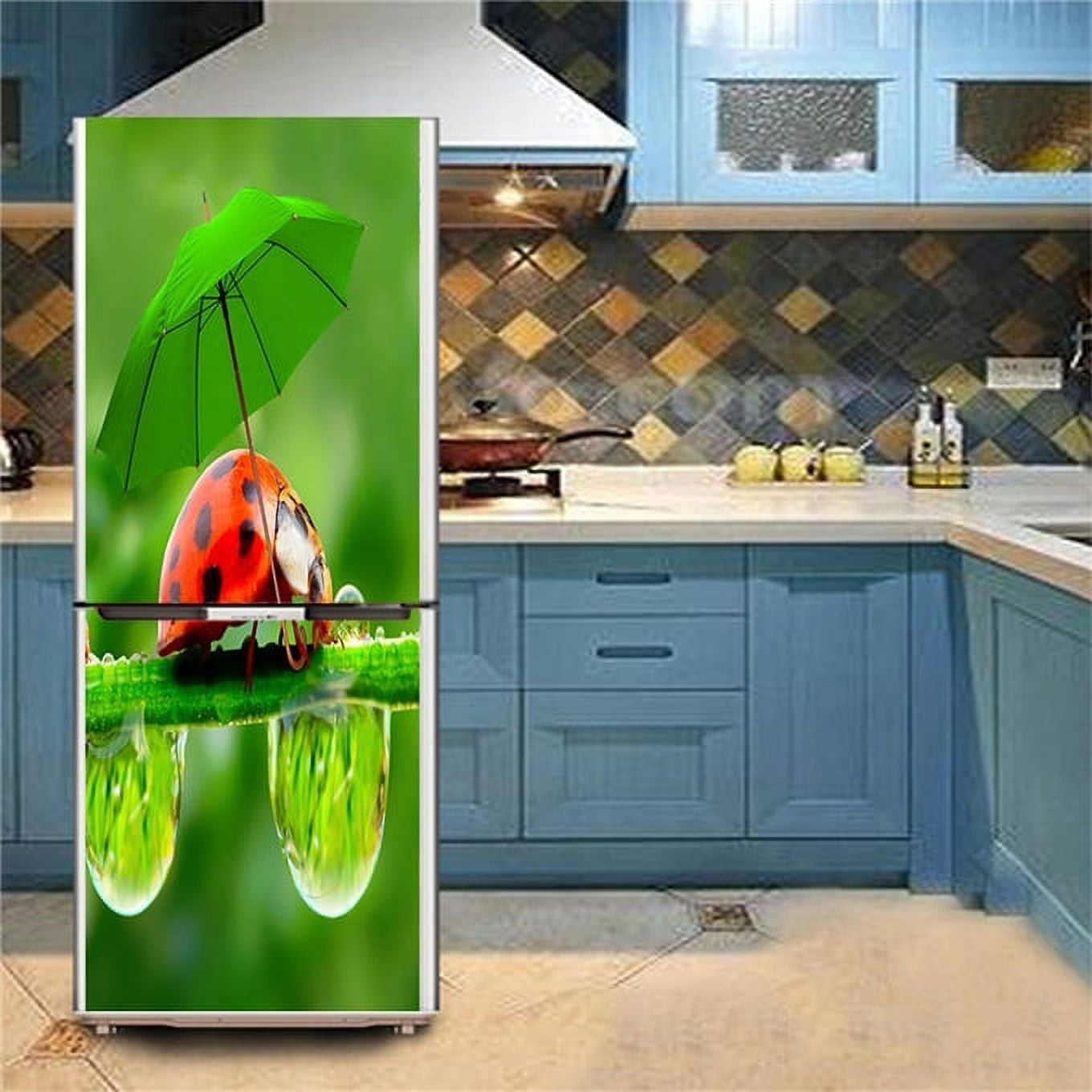 Cute cartoon animal refrigerator wallpaper Waterproof children's room ...
