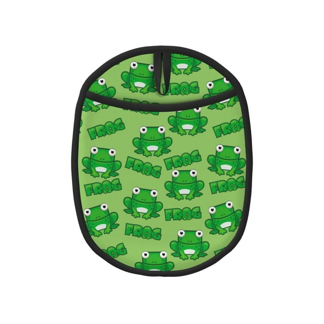 Cute cartoon green Pot Holders for Kitchen - Heat Resistant Oven Mitts ...