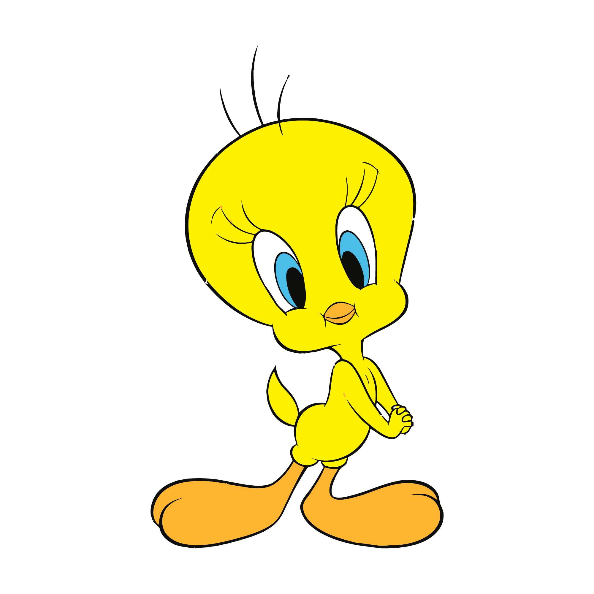 Cute cartoon yellow canary Bird Cartoon Adorable Cartoon Girls Boys ...