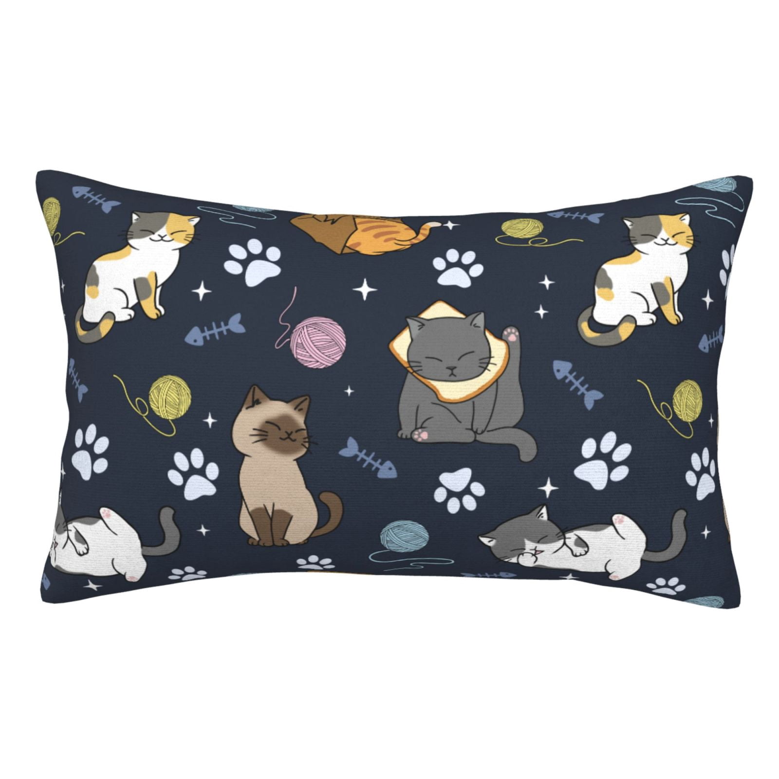 Cute cat Pillow cases pillow covers Standard Size pillow case pillow ...