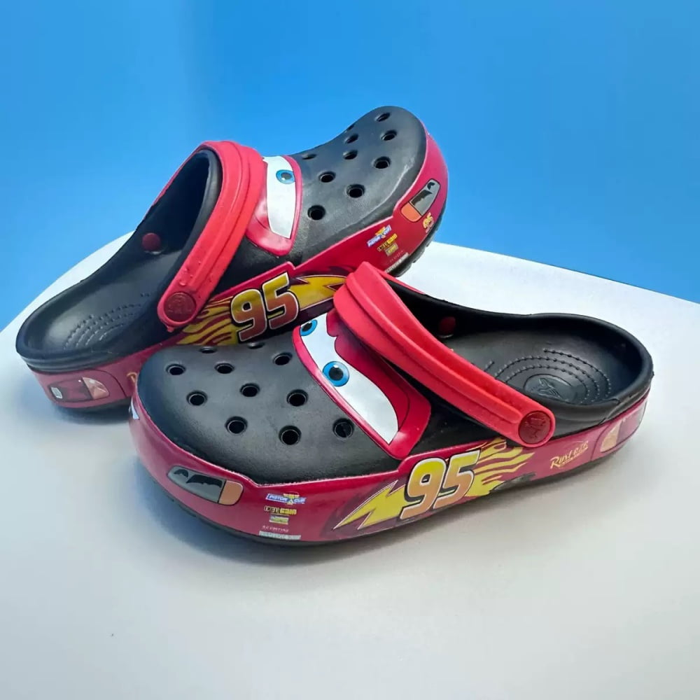 Cute children's car thick-soled sandals waterproof boy sliding down the ...