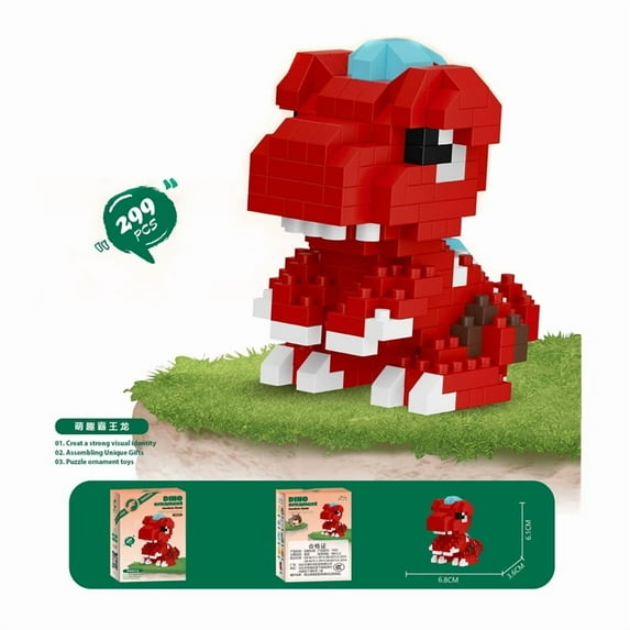 Cute dinosaur series micro-particle building blocks Jurassic ...