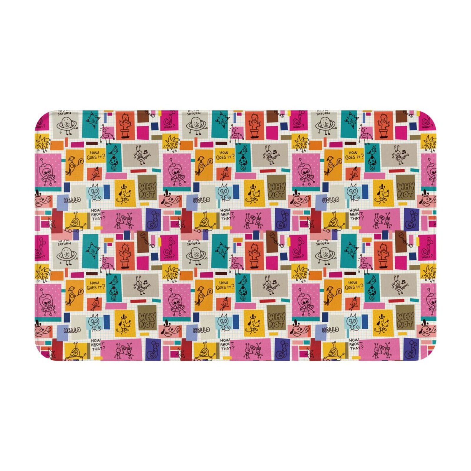 Cute doodles Door Mat for Indoor, Welcome Door Mats Front Entrance Rug ...