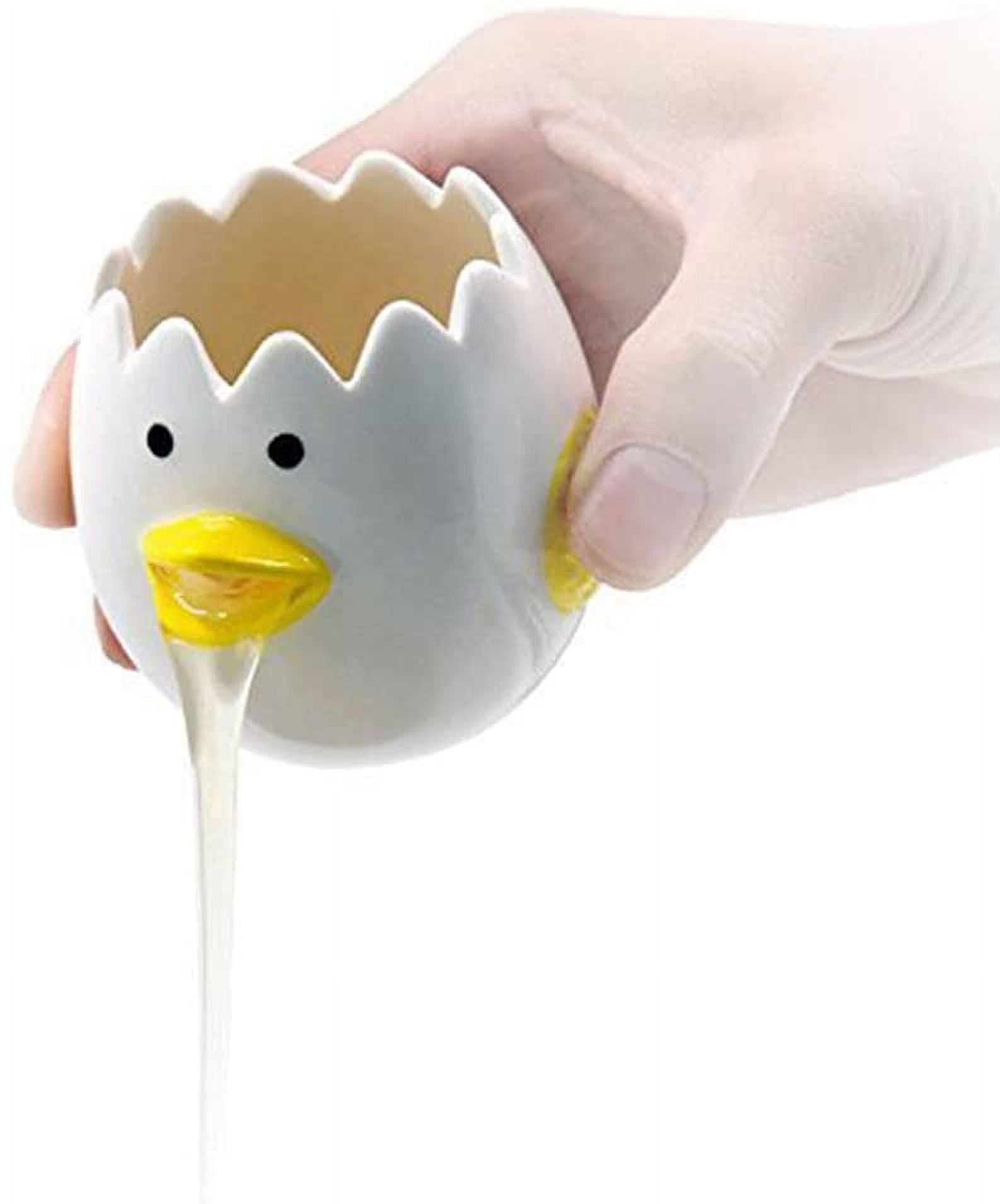 Cute egg separator, ceramic vomit egg yolk protein separator, practical ...