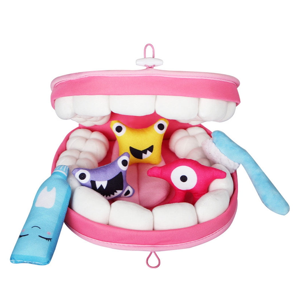 Cute for Creative Baby Learn Brush Teeth Plush Child Teeth Toys Set ...