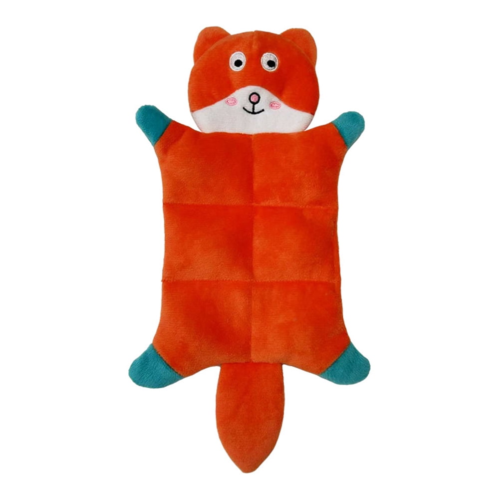 Cute fox Non-stuffed Soft Plush Toy Puppy Educational Teething Chew ...