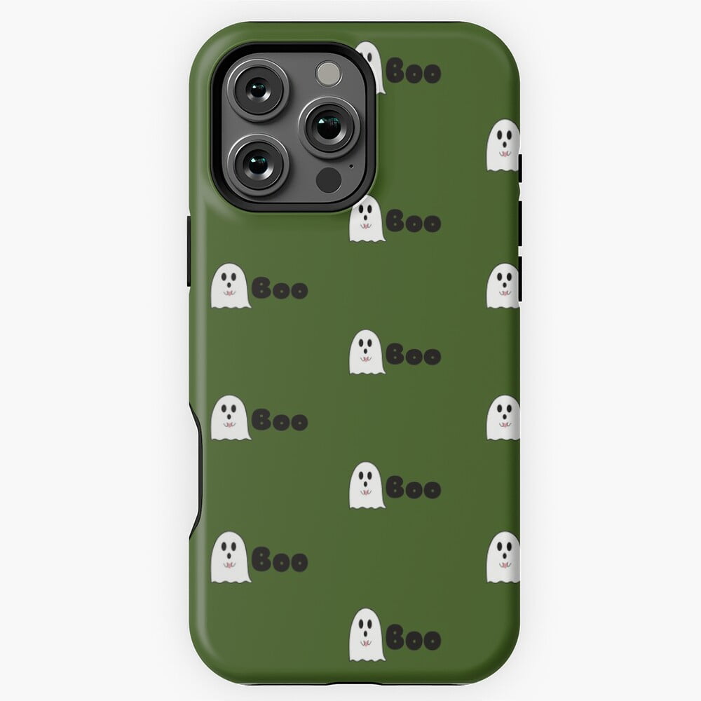 Cute ghost saying boo Phone Case for iPhone 16 15 14 13 12 11 Pro Max ...