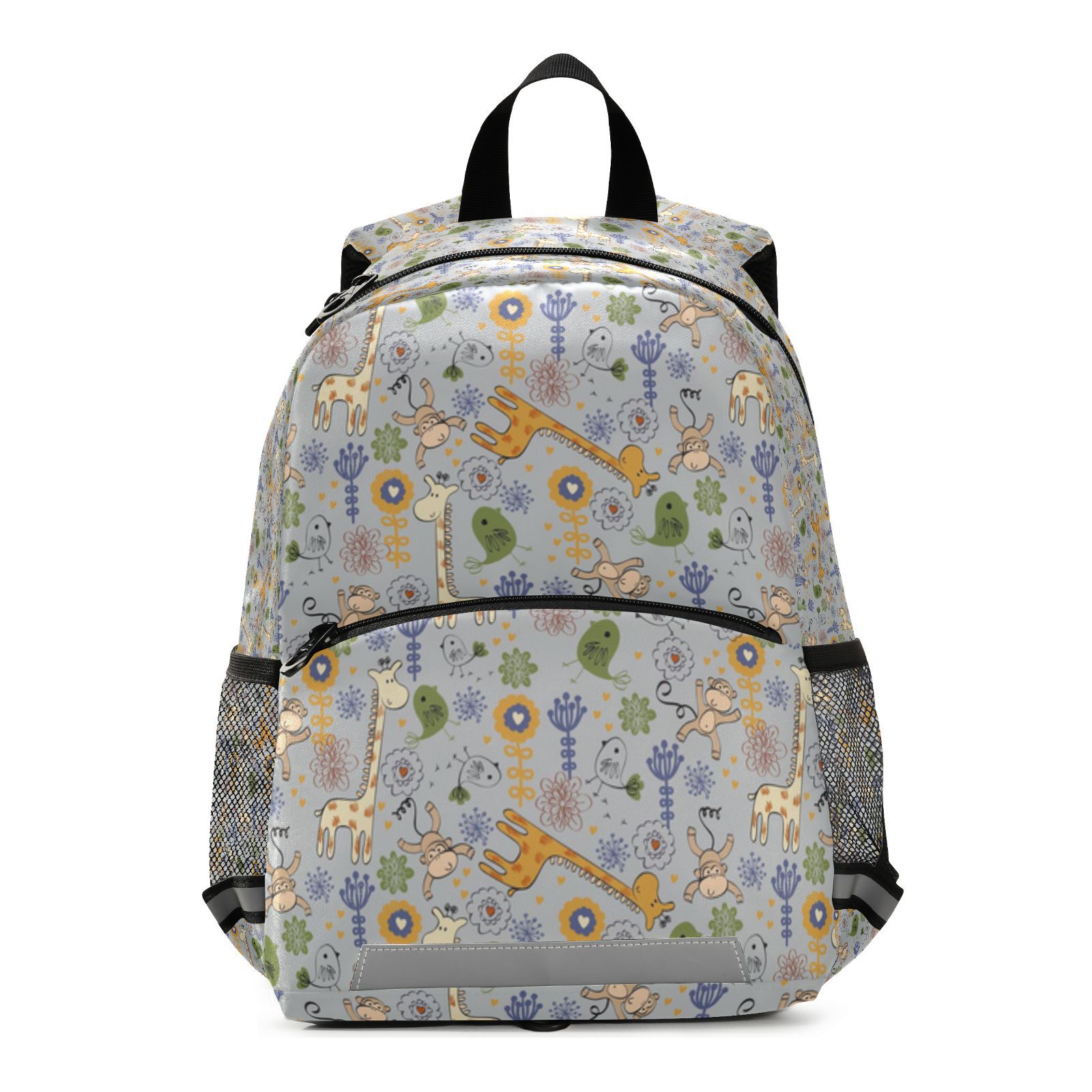 Cute giraffes monkeys birds flowers Backpack Travel Laptop Casual ...