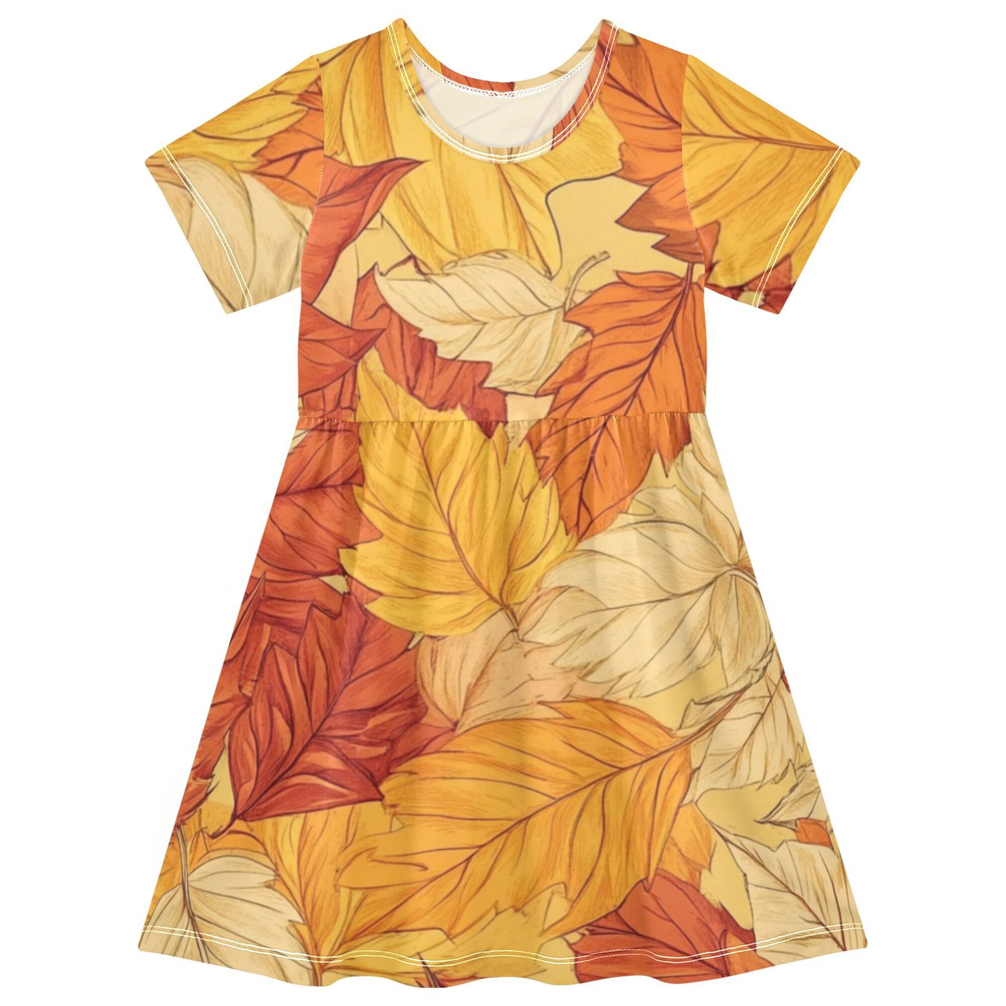 Cute girls short-sleeved dress, fresh summer model, comfortable and ...