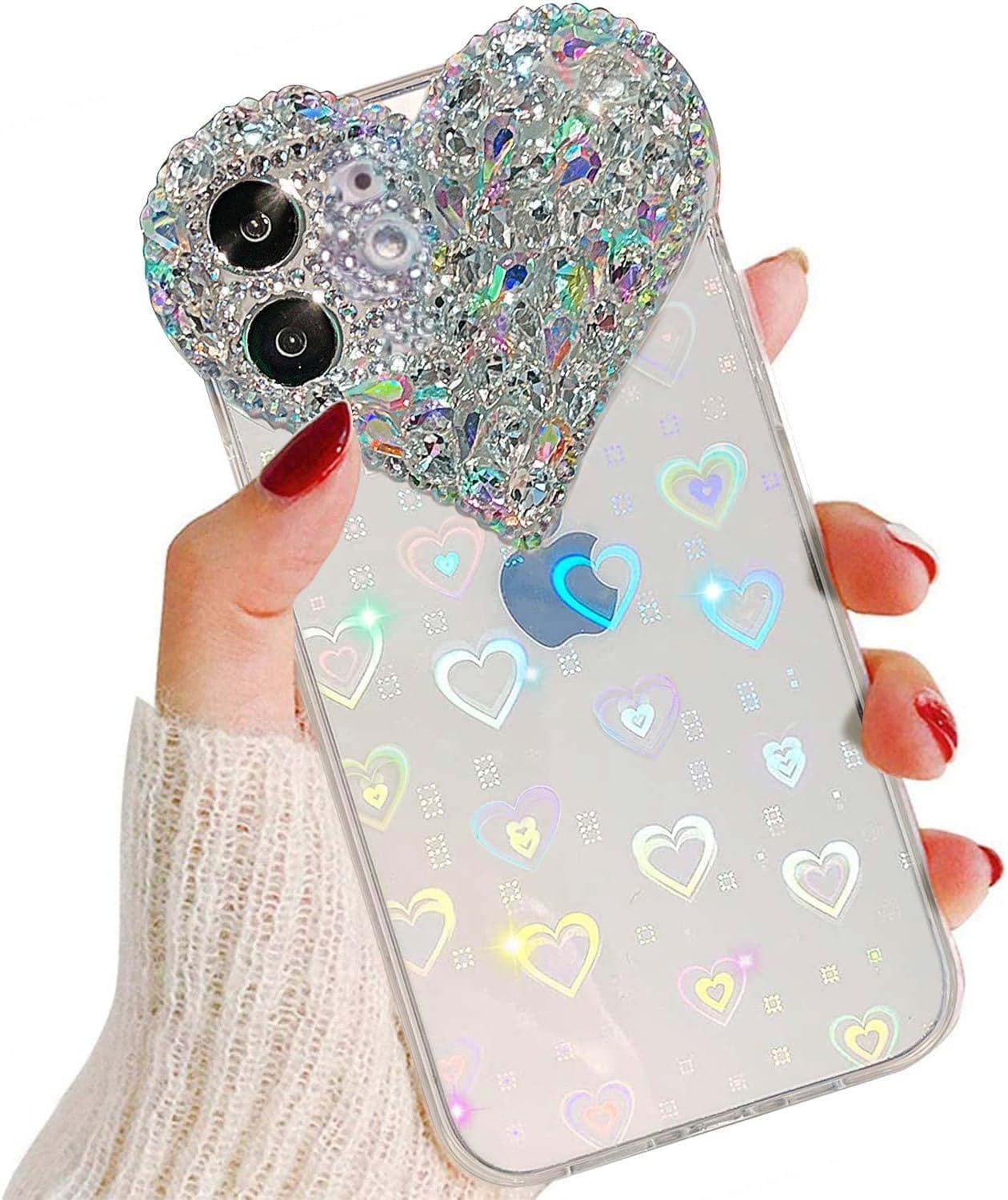 Cute iPhone 11 Case 3D Glitter Sparkle Bling Case for Women Girls ...