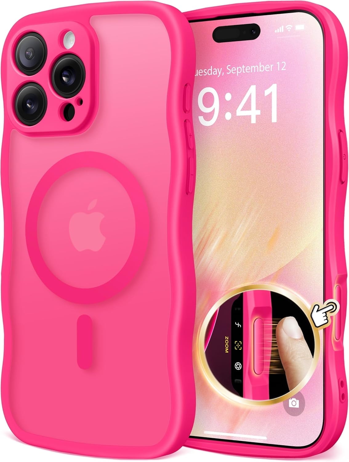 Cute for iPhone 16 Pro Case for Women Girls, Upgraded [Full Camera ...