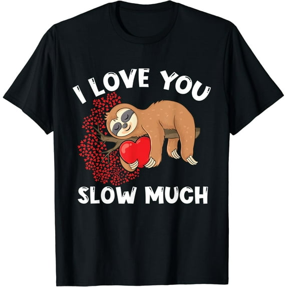 Cute lazy sloth holding heart love sloth Love day T-Shirt - Walmart.com