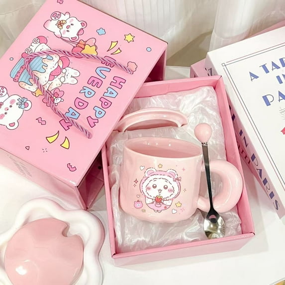 Cute mug ceramic Chiikawa Hachiware Usagi cup birthday gift office ...