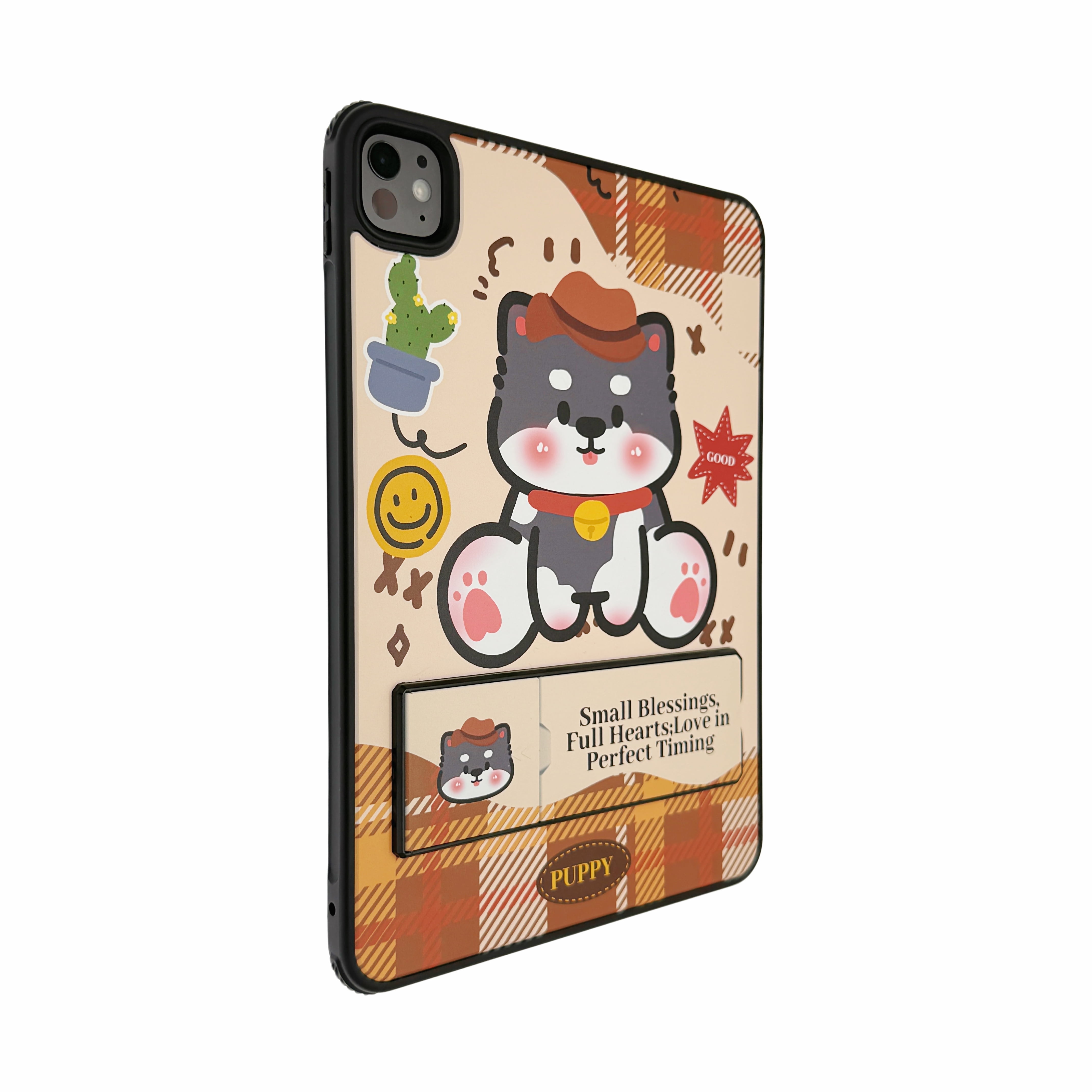 Cute painted animal puppy phone case and tablet case suitable for ...