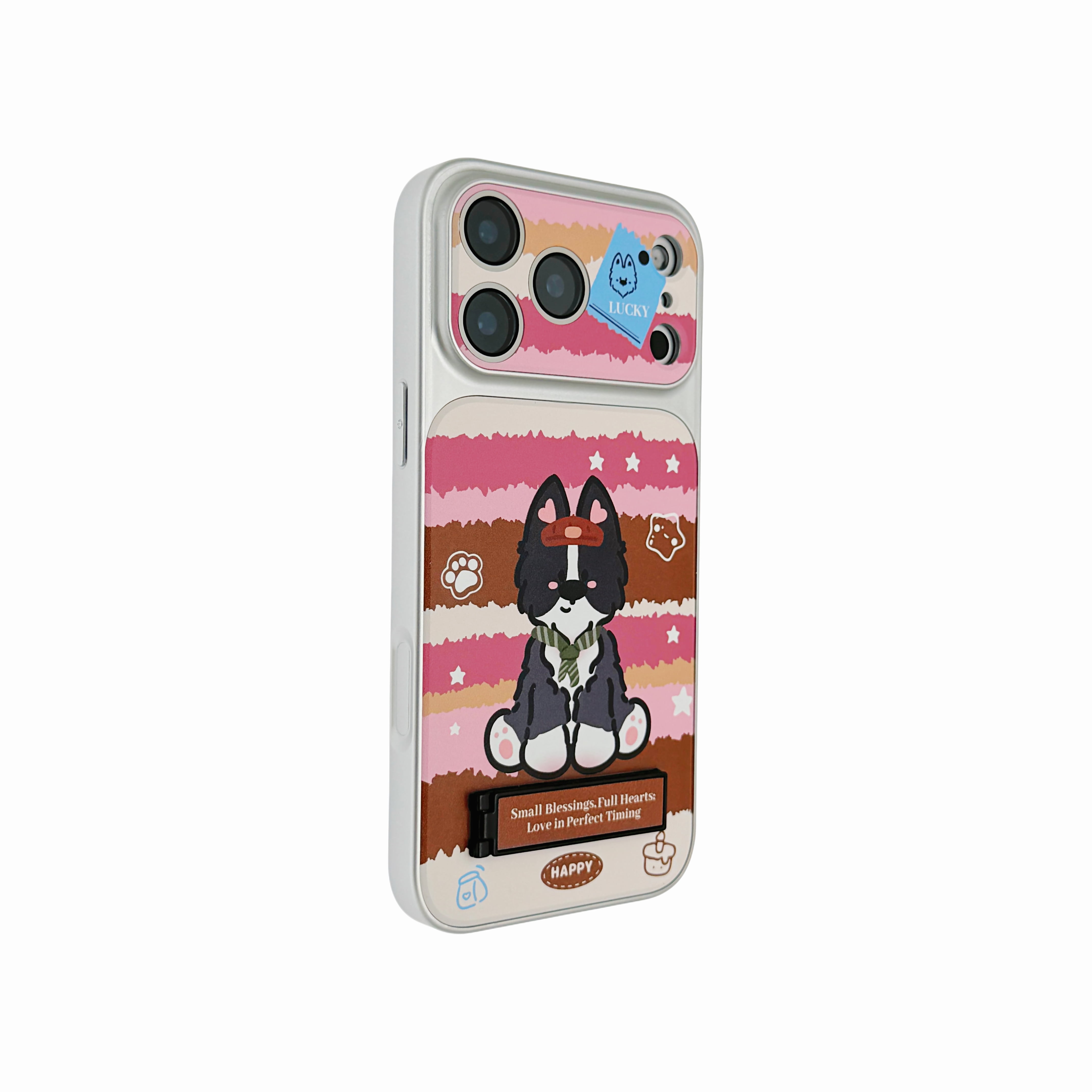 Cute painted animal puppy phone case and tablet case suitable for ...