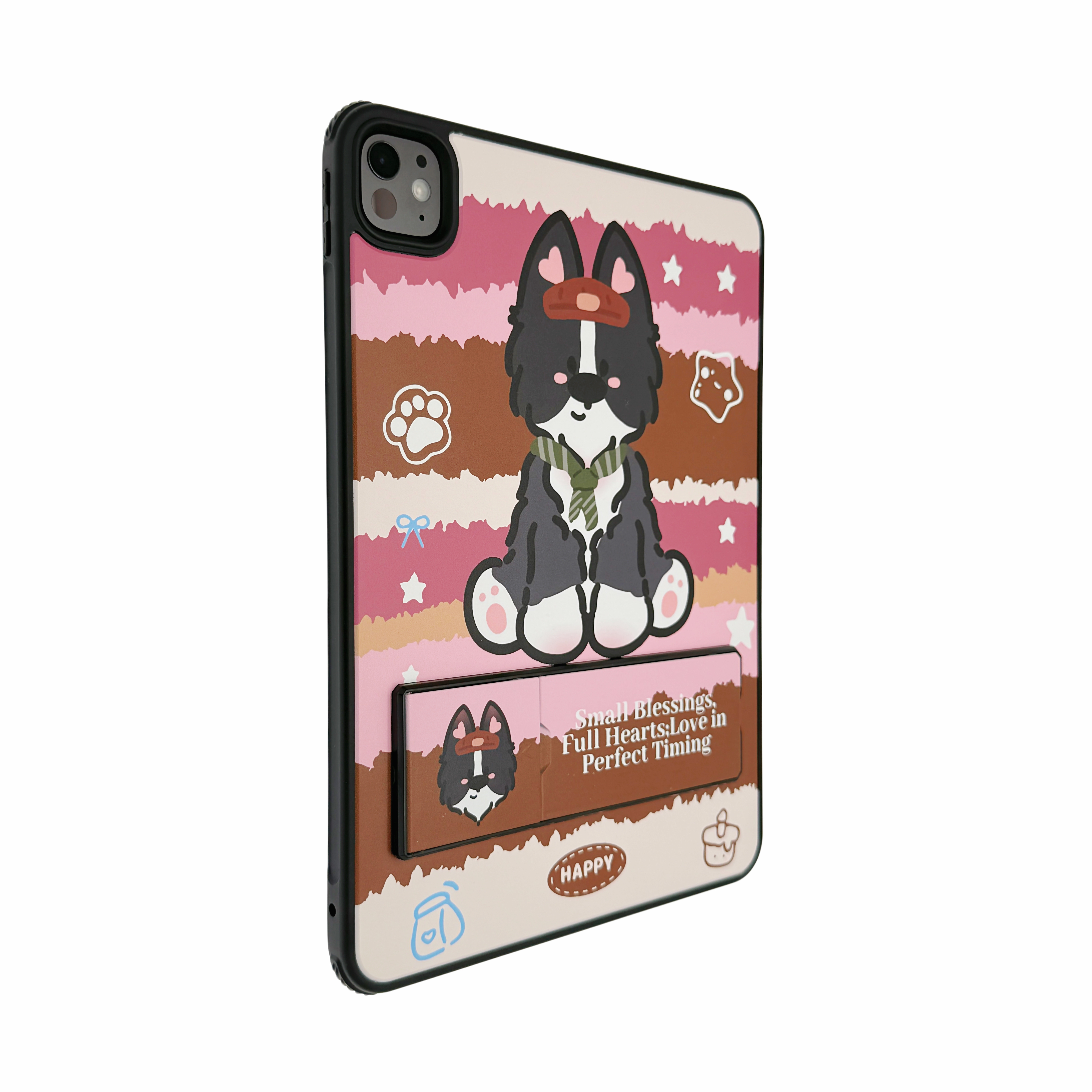 Cute painted animal puppy phone case and tablet case suitable for ...