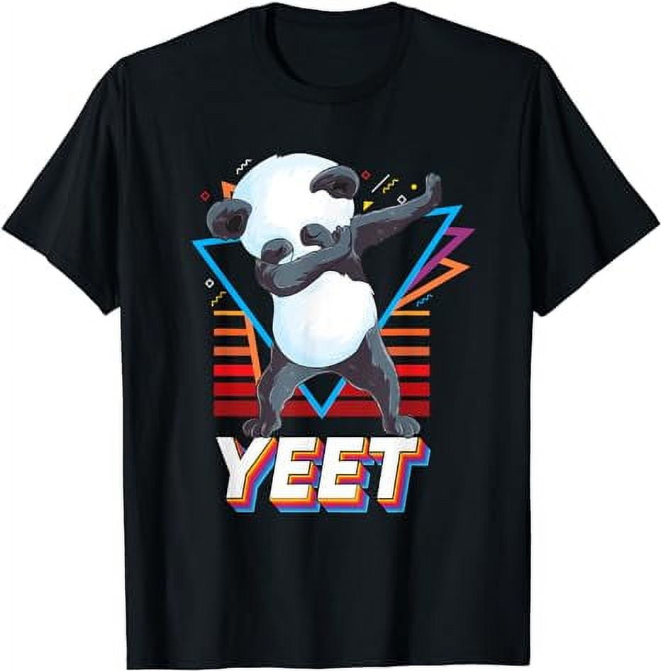 Cute panda dab dance funny Dabbing panda bear Retro Yeet T-Shirt ...