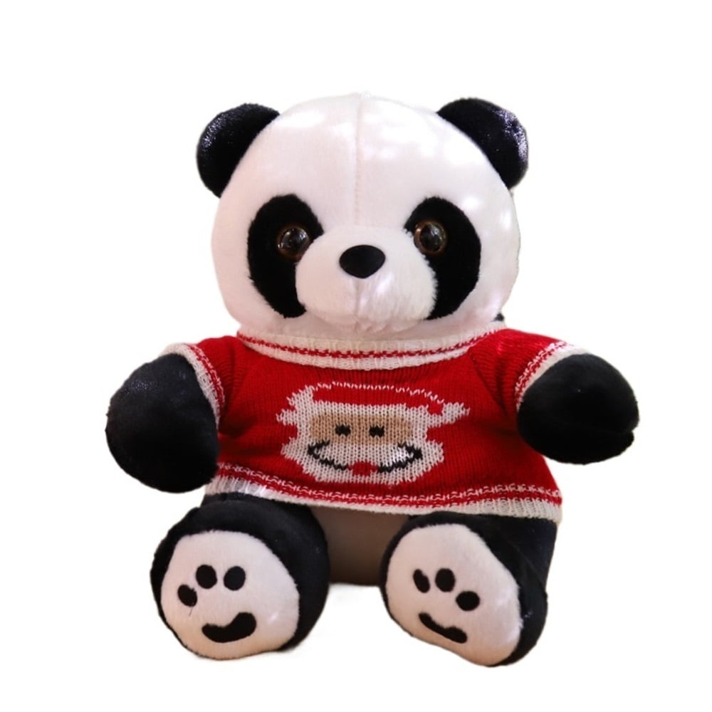 Cute panda plush toy with logo print - Walmart.com