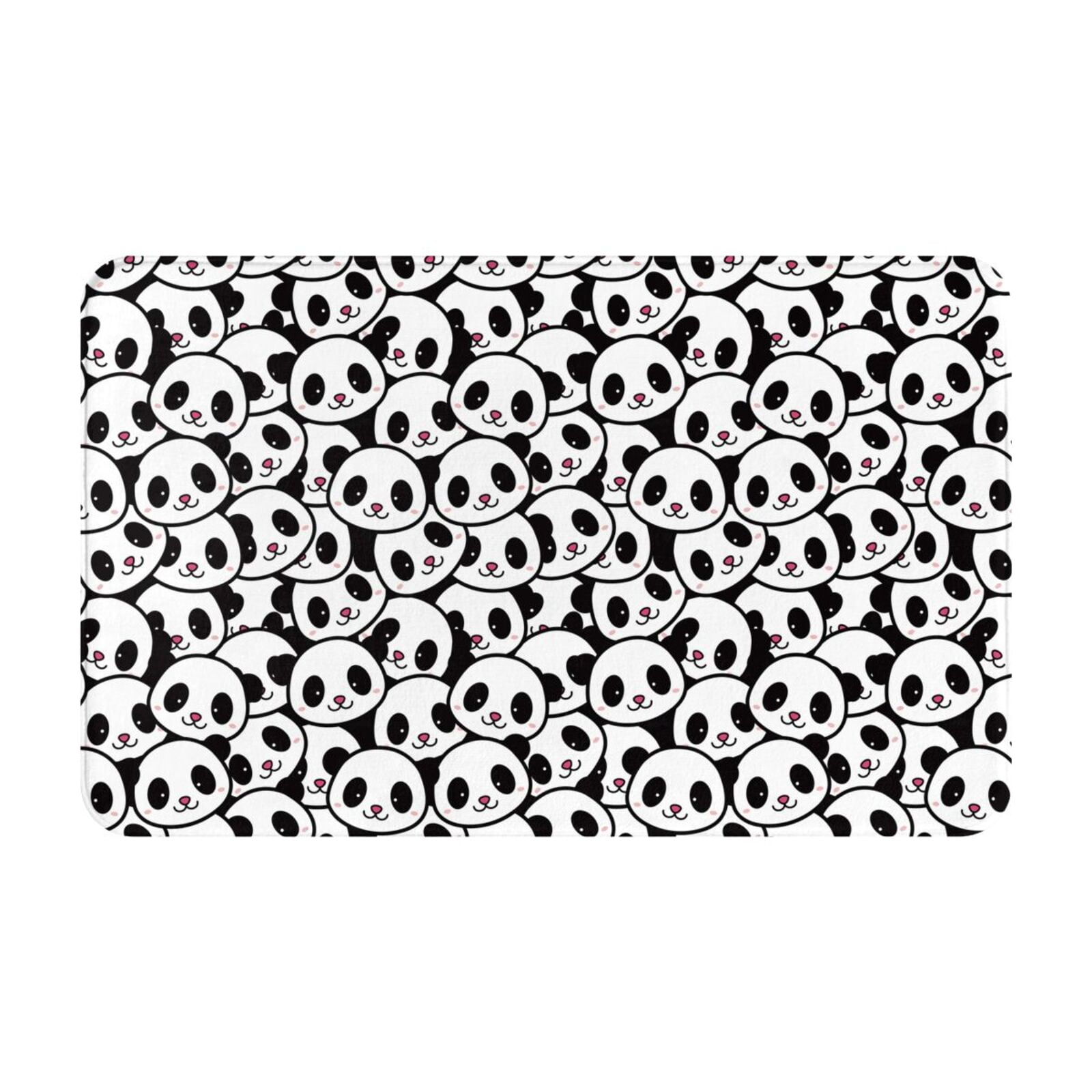 Cute panda print Door Mat for Indoor, Welcome Door Mats Front Entrance ...