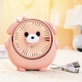 Cute pet cute small fan, desktop handheld electric fan, USB charging ...
