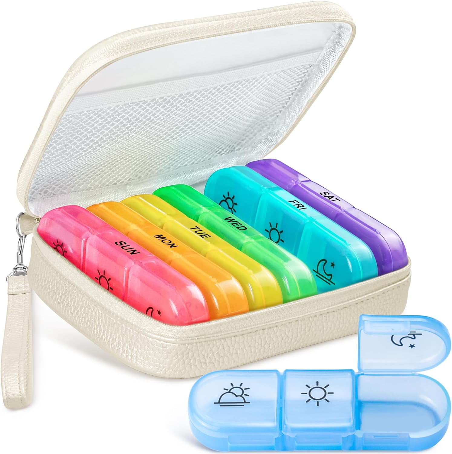 Cute pill storage box, three times a day, large daily medicine box for ...