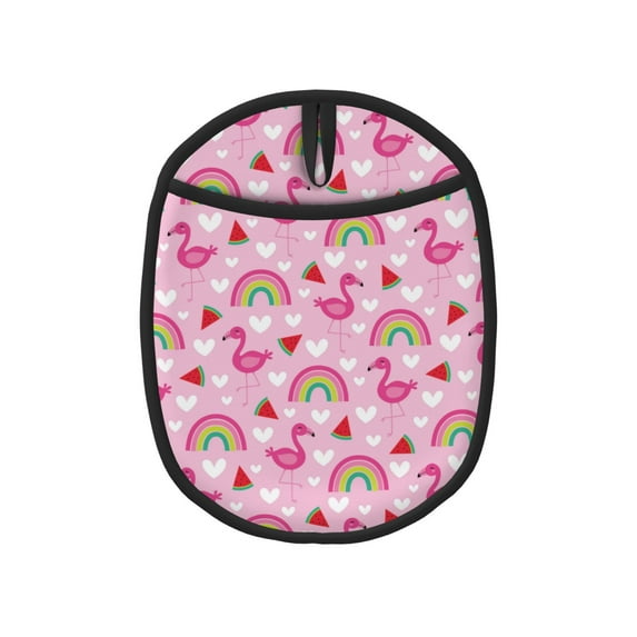 Cute pink flamingo Pot Holders for Kitchen - Heat Resistant Oven Mitts ...