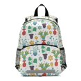 Cute potted plant pattern Backpack Travel Laptop Casual College Daypack ...
