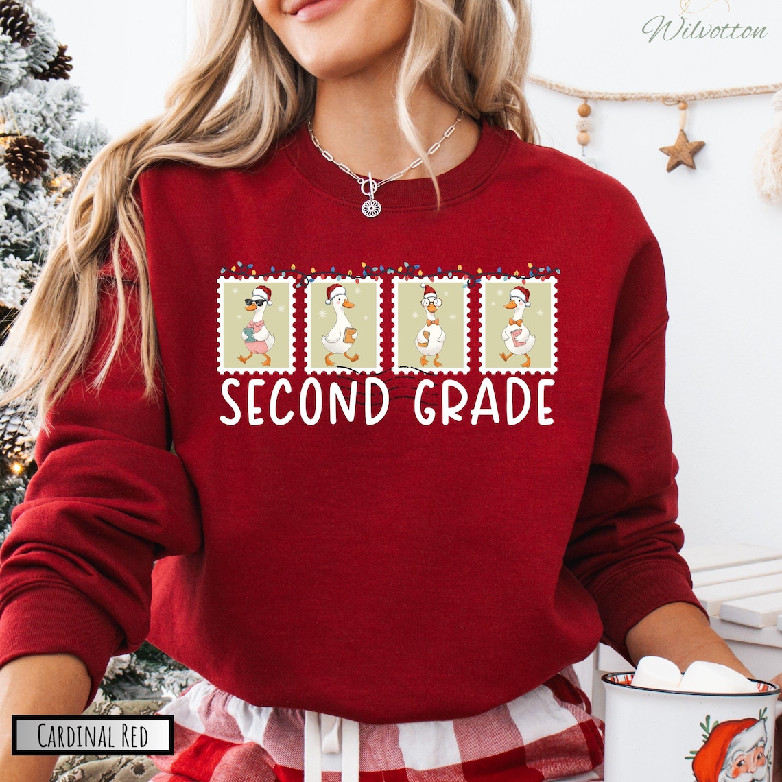 Cute season Second Grade Teacher Sweatshirt, Second Grade season Shirt ...