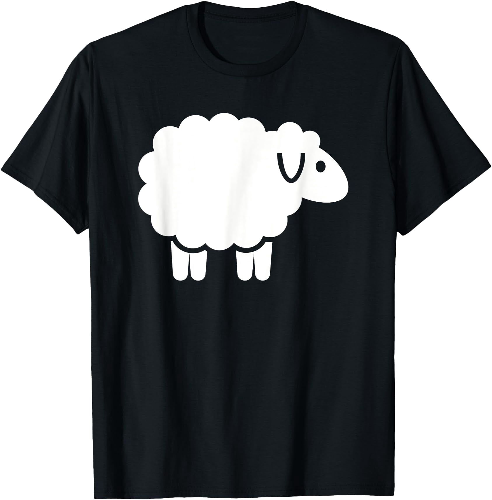 Cute sheep T-Shirt,White Color,Size YouthXS - Walmart.com