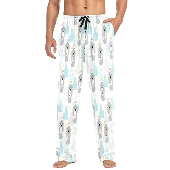 Cute sleepy bears clouds pattern Men's Relaxed Fit Drawstring Sleep ...