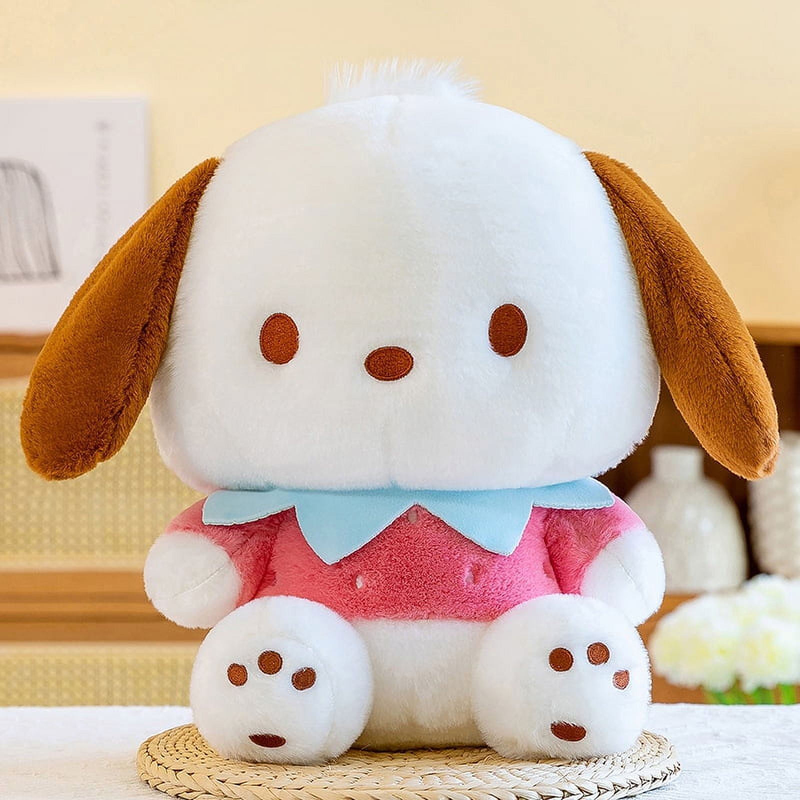Cute strawberry Pacha dog stuffed toy cartoon dog doll bed pillow girl ...