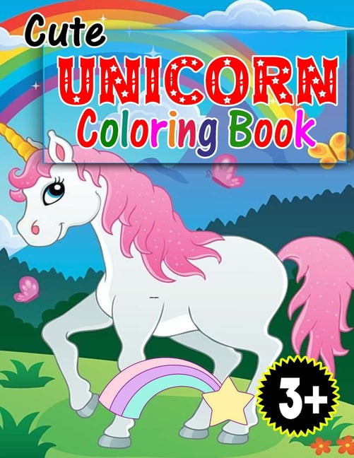 cute unicorn coloring book