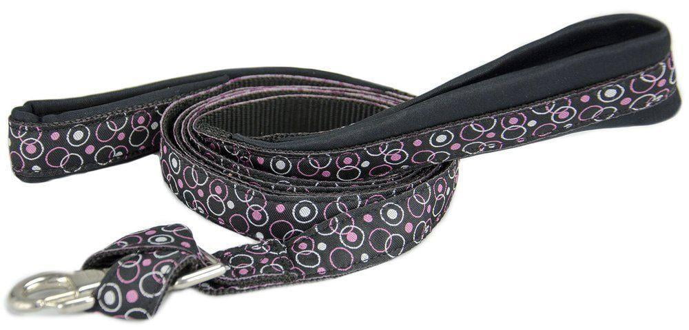 CuteNfuzzy Padded Double Handle Overlay Dog Leash Warranted Snap 1" X 4 ...