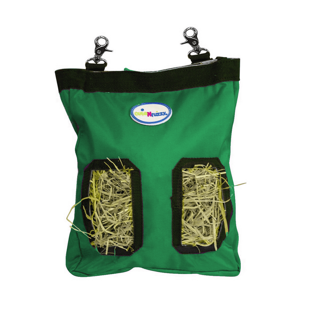 CuteNfuzzy Small Pet Medium Hay Bag for Guinea Pigs and Rabbits with 6 ...