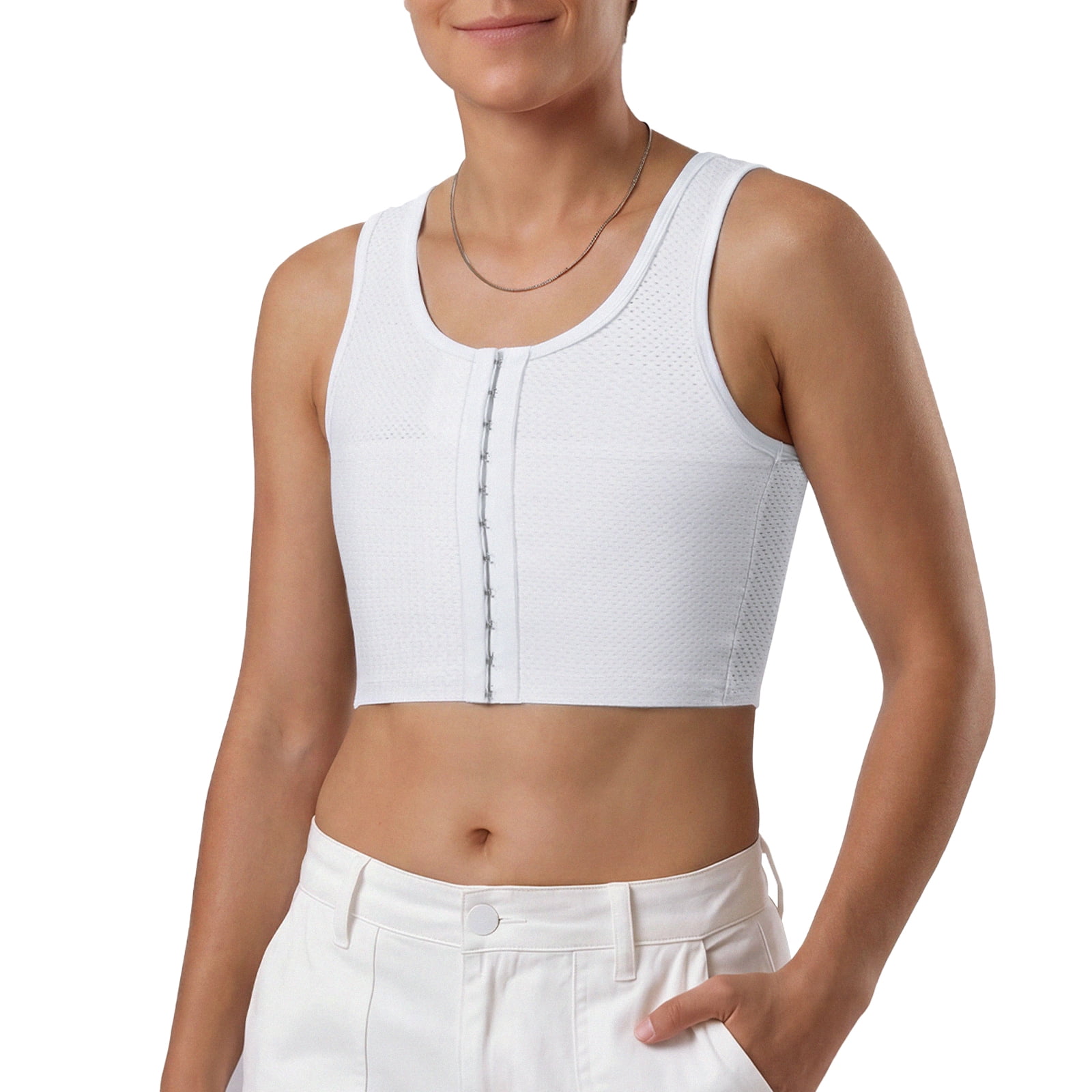 CuteStreet Chest Binder for Binder Trans Mesh Front Hook-and-Eye ...