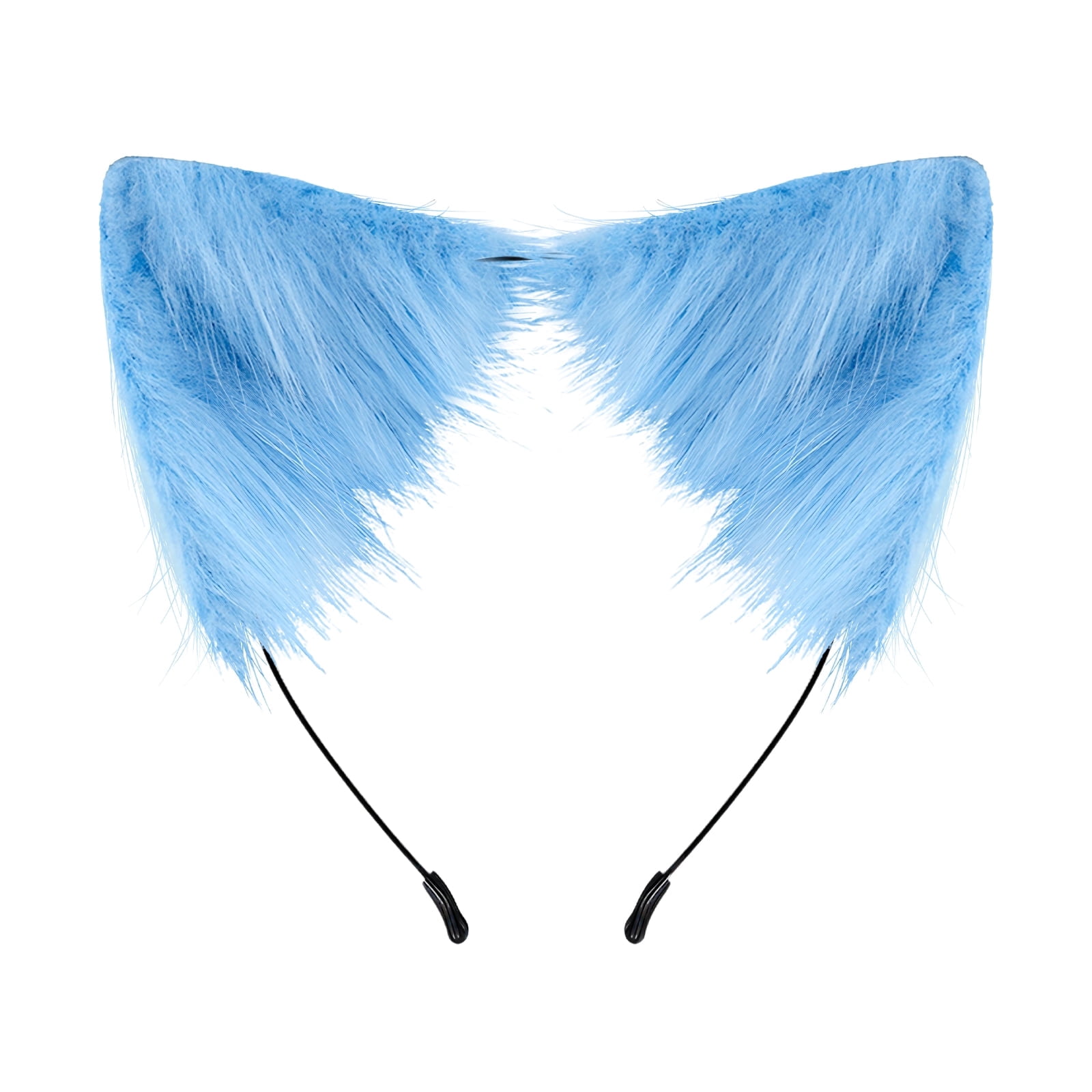 CuteStreet Furry Cat Ears Headband Handmade Faux Fur Cosplay Costume ...